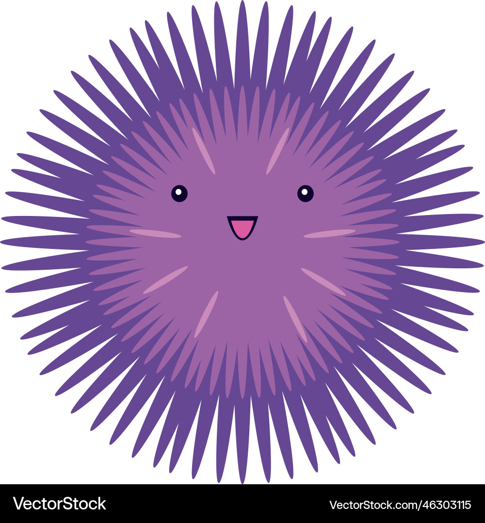 Sea urchin aquatic animal Royalty Free Vector Image