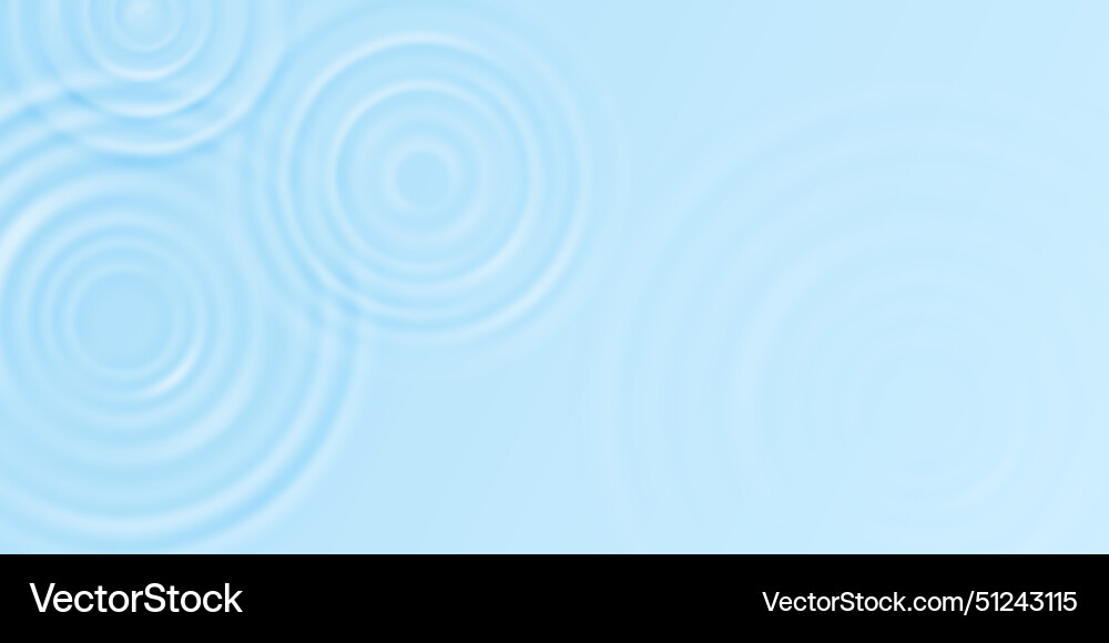 Water ripple surface radial waves from summer or Vector Image