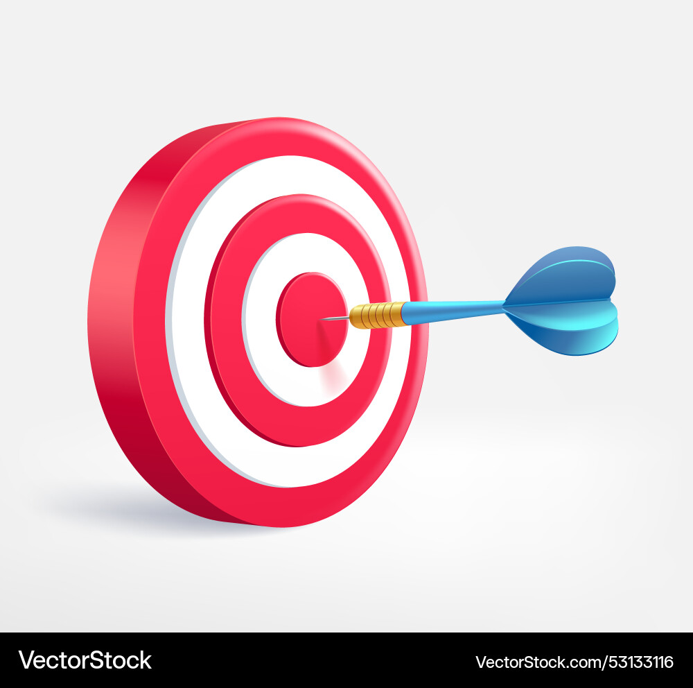 Darts with target Royalty Free Vector Image - VectorStock