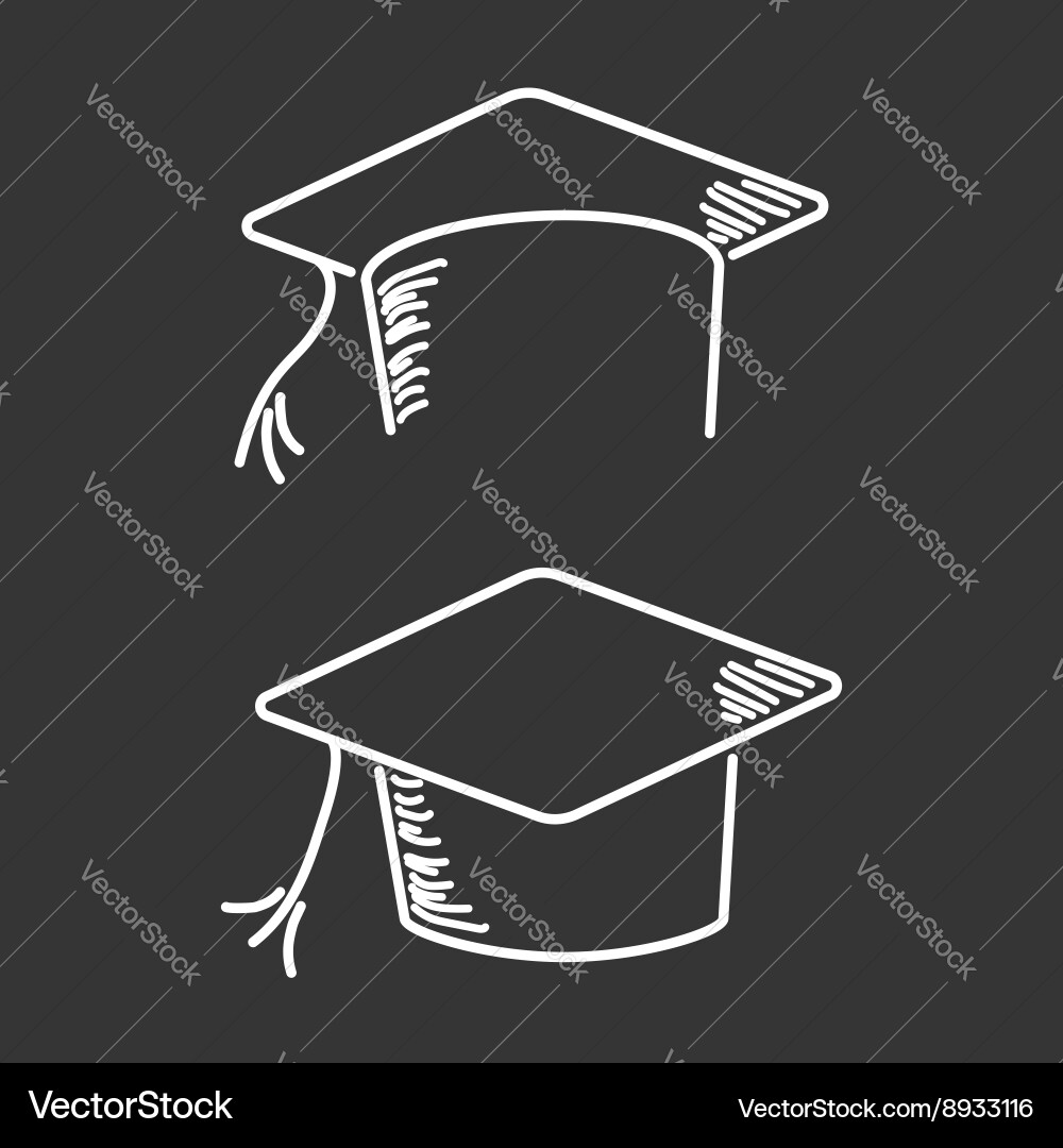 Graduation cap Royalty Free Vector Image - VectorStock