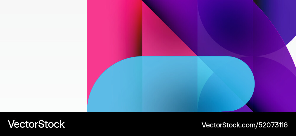 Minimal round shapes geometric abstract background