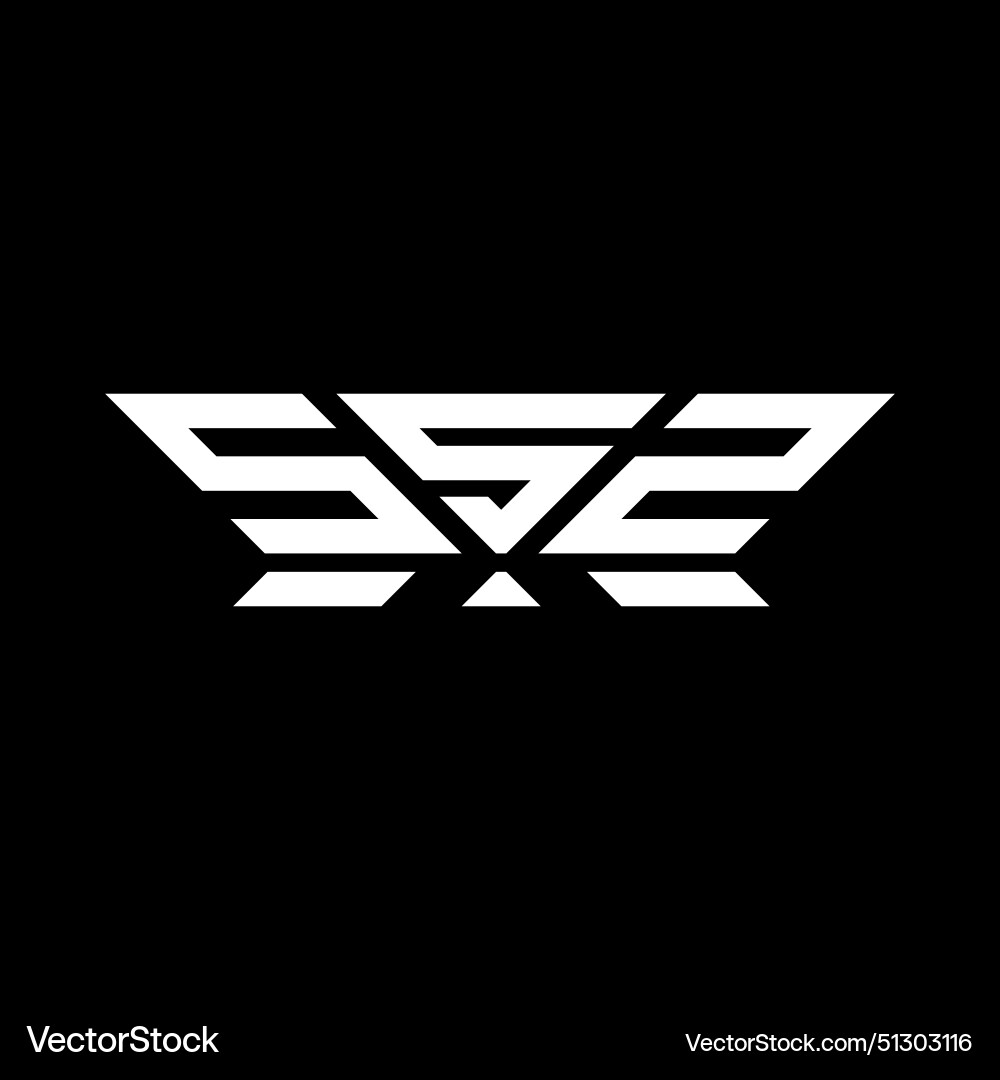 Ssz letter logo design simple and modern Vector Image