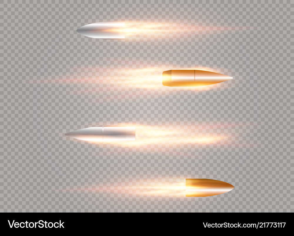 Flying bullet Royalty Free Vector Image - VectorStock