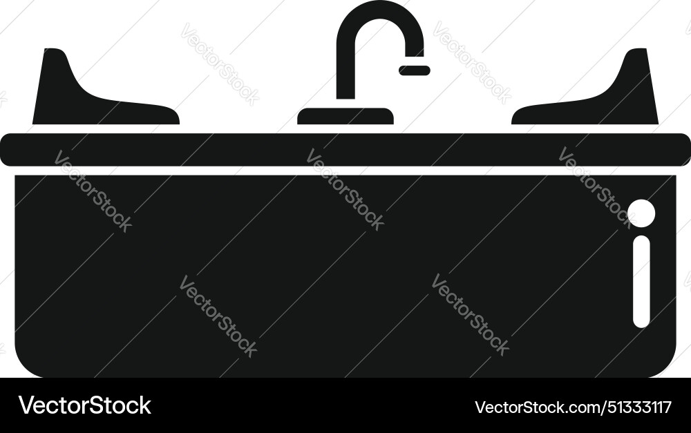 Modern kitchen sink icon design Royalty Free Vector Image