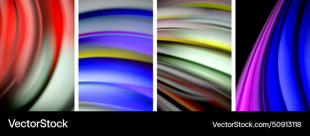 Blurred color line backgrounds Royalty Free Vector Image