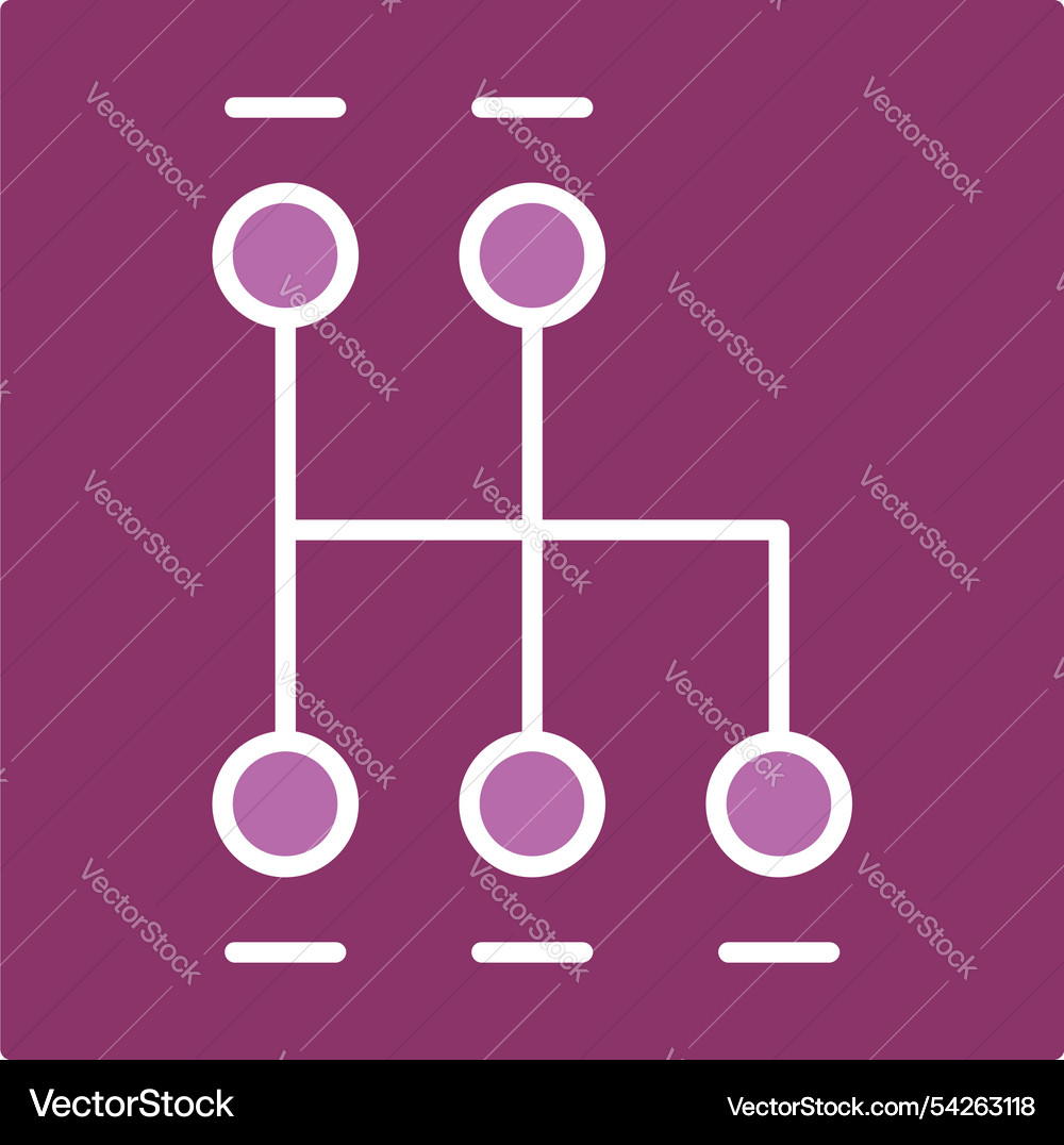 Shift glyph two colour icon Royalty Free Vector Image