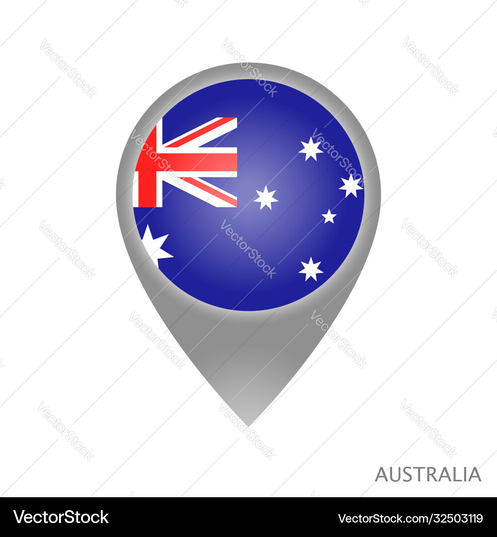 Australia point Royalty Free Vector Image - VectorStock
