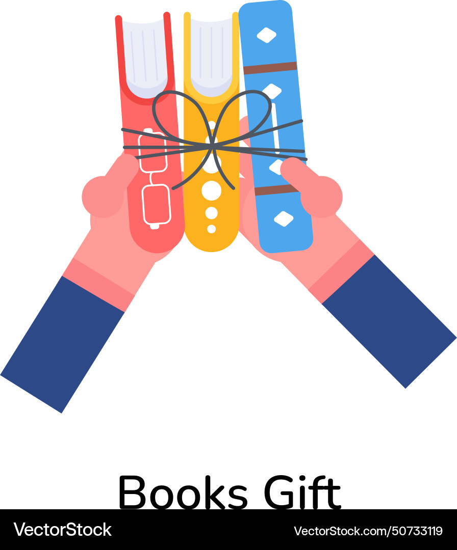 Books gift Royalty Free Vector Image - VectorStock