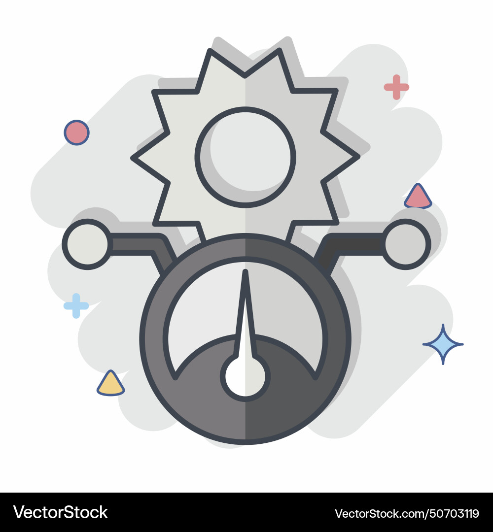 Icon solar power meter related to panel Royalty Free Vector
