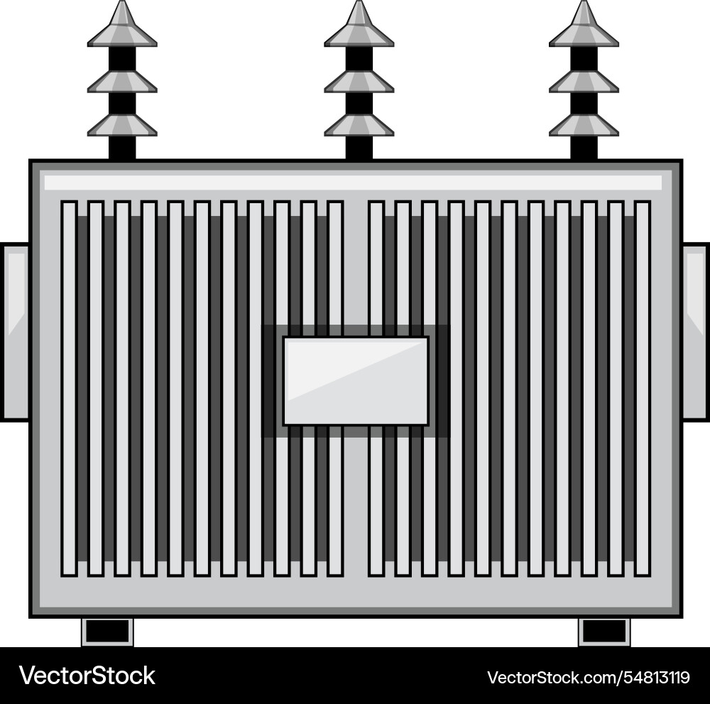 Insulation electrical transformer cartoon Vector Image