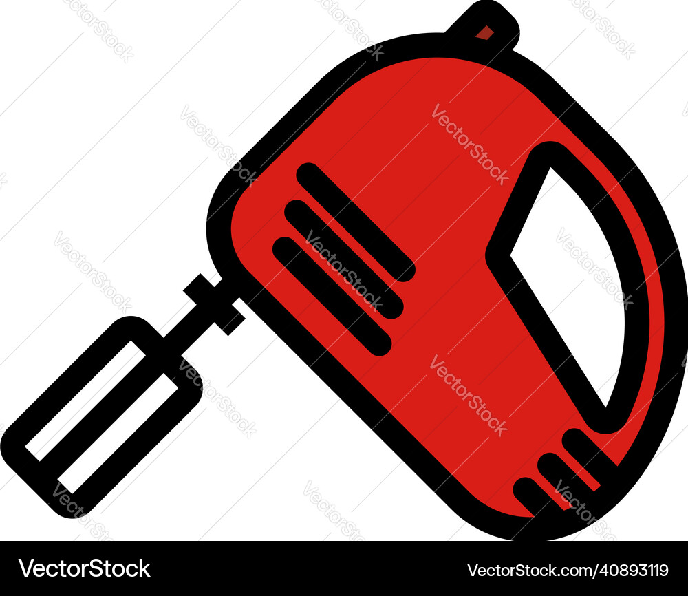 Kitchen hand mixer icon Royalty Free Vector Image