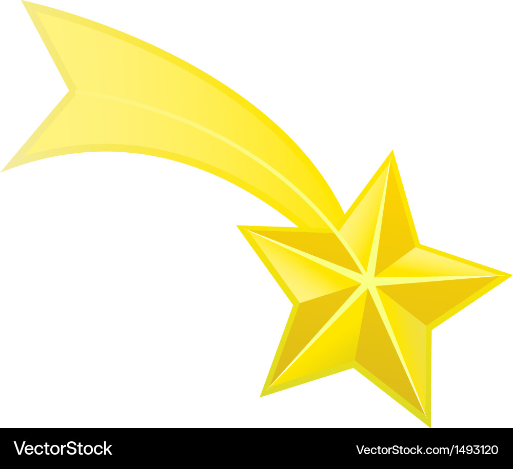 Celestial Shooting Star Royalty Free Vector Image