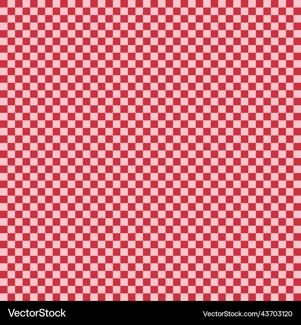 Groovy red and white checkerboard y2k 90s retro Vector Image
