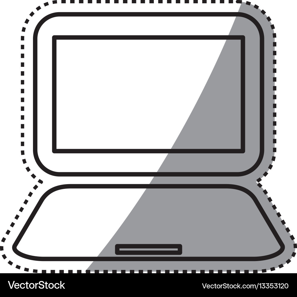 Laptop computer technology Royalty Free Vector Image