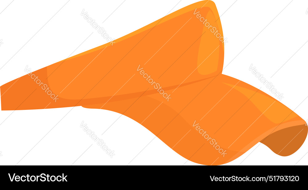 Orange sun visor protecting from sunlight during Vector Image