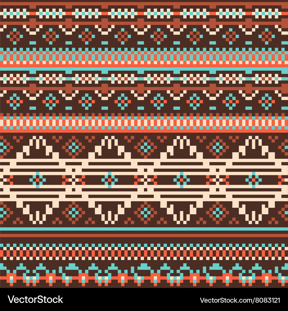 Geometry tribal pattern Royalty Free Vector Image