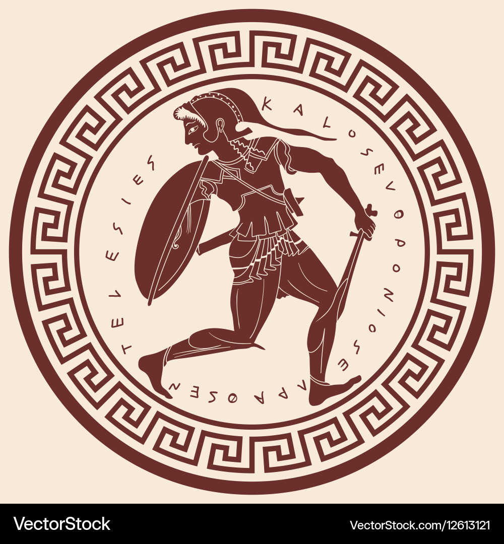 Greek drawing Royalty Free Vector Image - VectorStock
