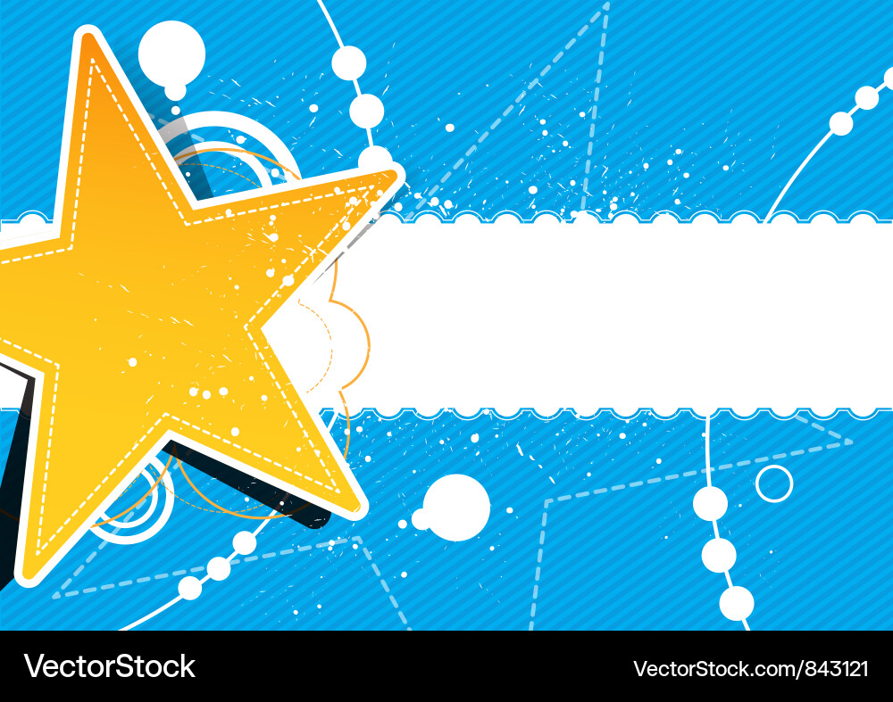 Grunge star background design Royalty Free Vector Image