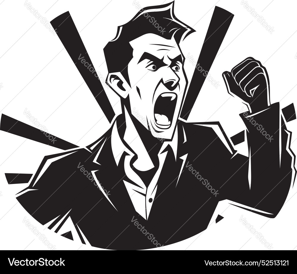 Roar rescuer with resounding sonic Royalty Free Vector Image