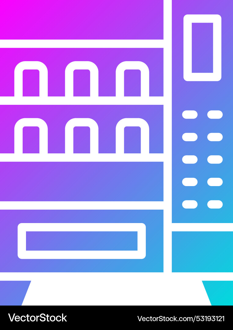 Vending machine icon design Royalty Free Vector Image