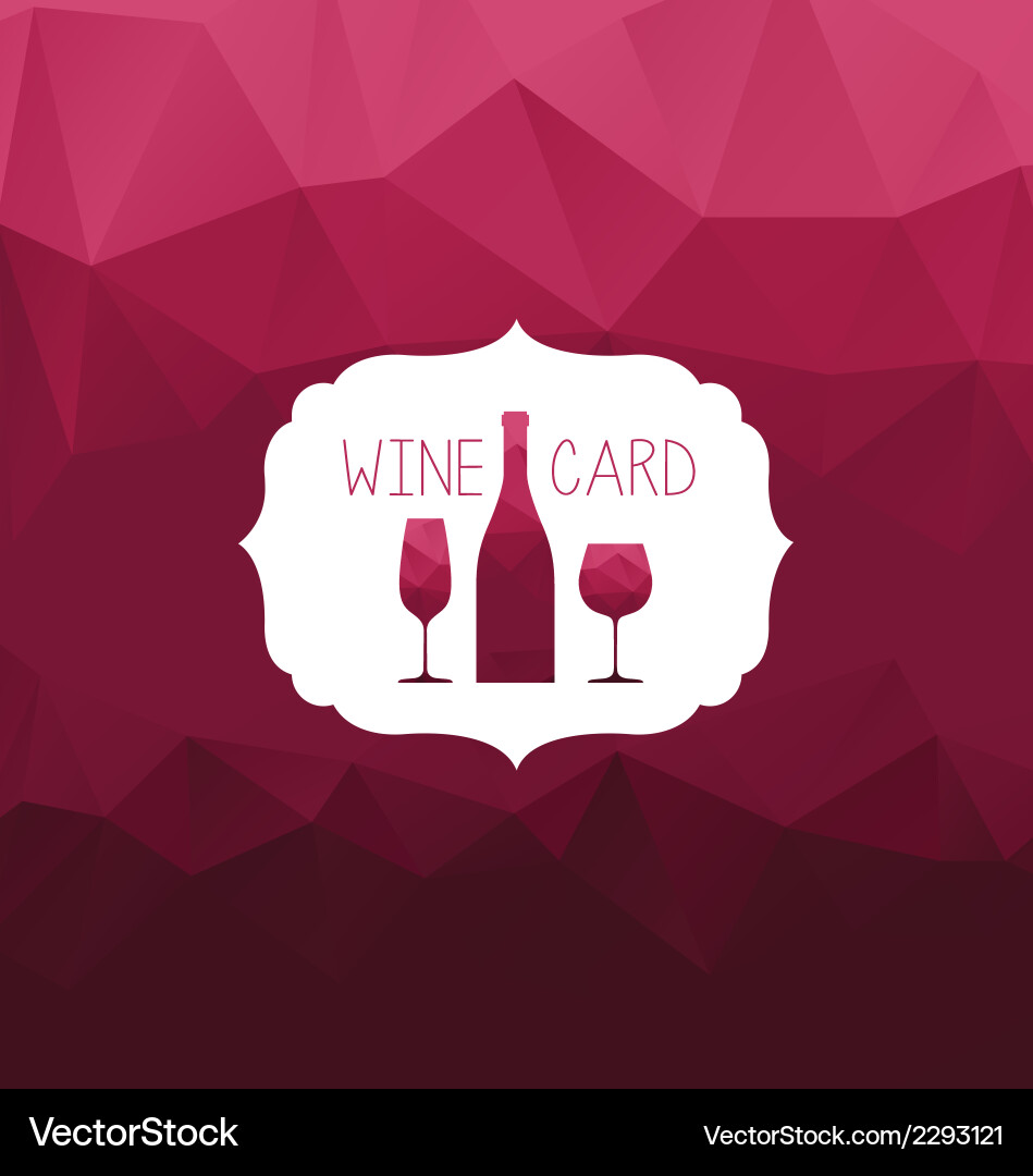 Wine card Royalty Free Vector Image - VectorStock