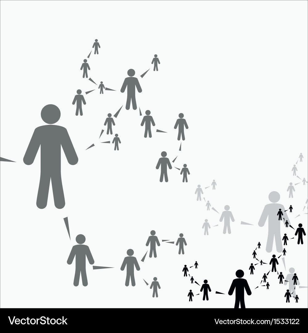 Human connection Royalty Free Vector Image - VectorStock