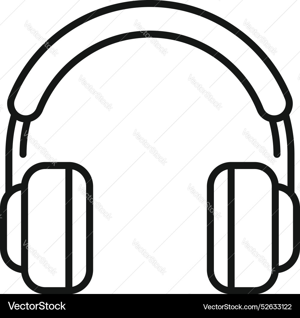 Modern headphones offering immersive sound Vector Image