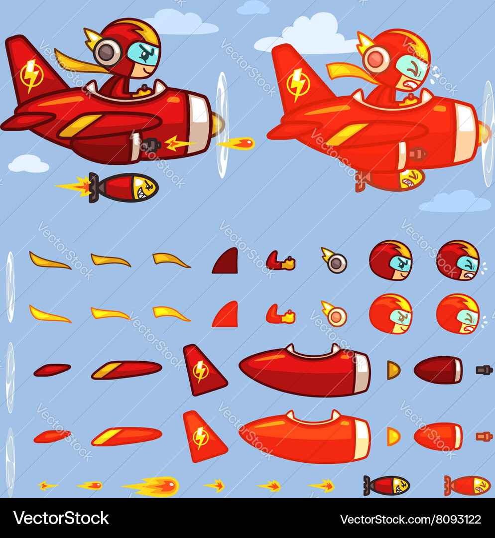 Plane Sprite Vector Images (16)