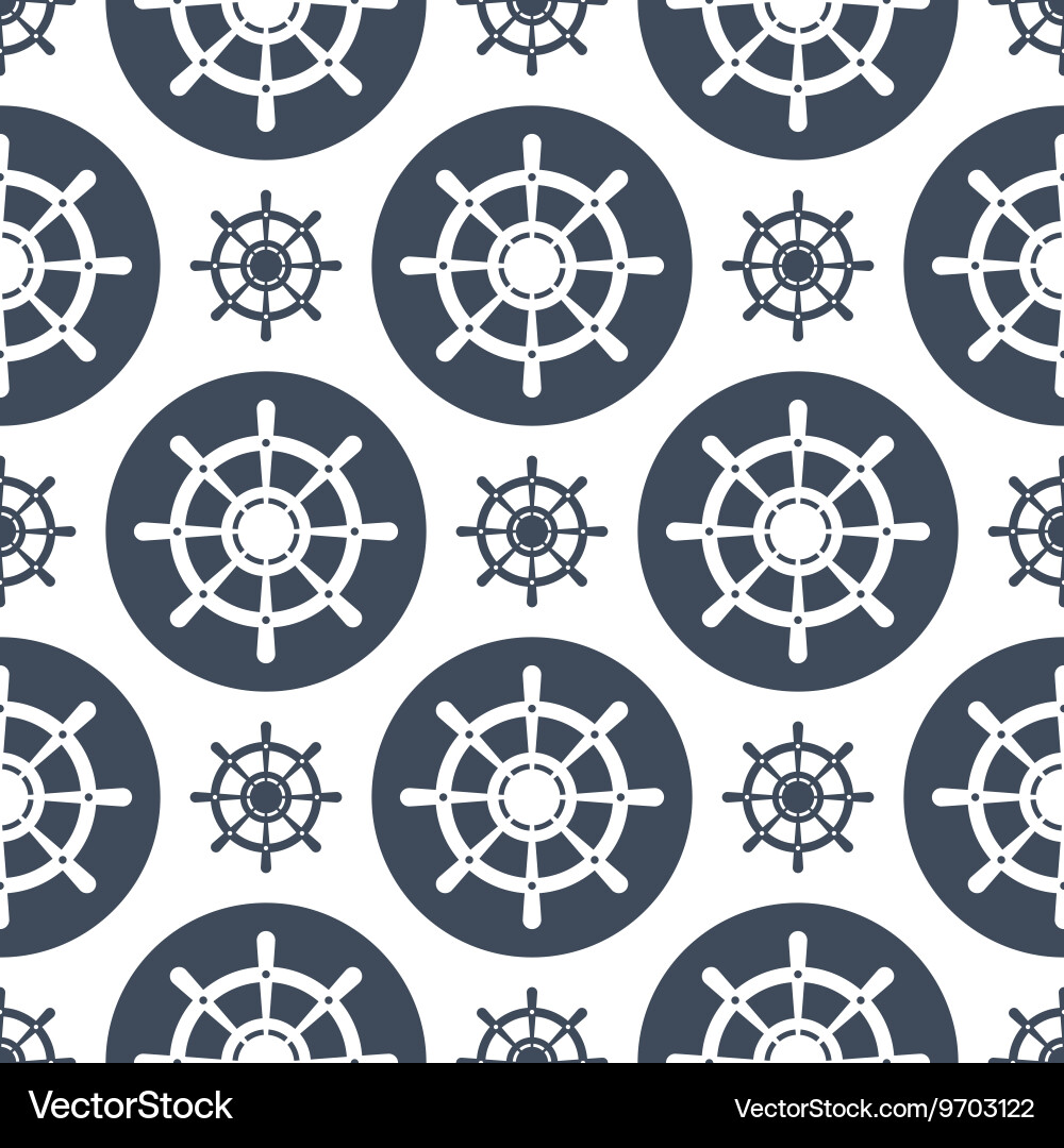 Wheel seamless pattern Royalty Free Vector Image