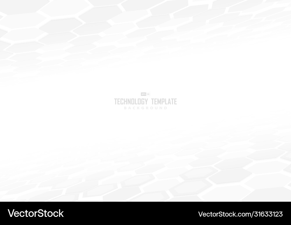 Abstract technology hexagonal pattern design Vector Image