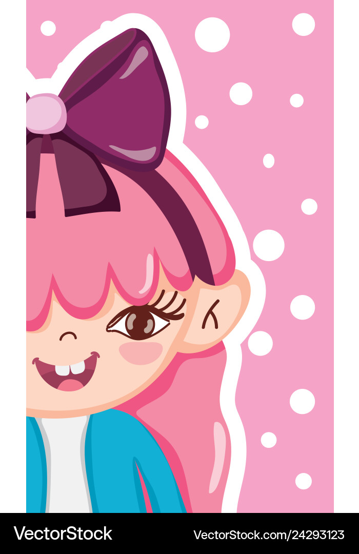 Beautiful girl cartoon Royalty Free Vector Image