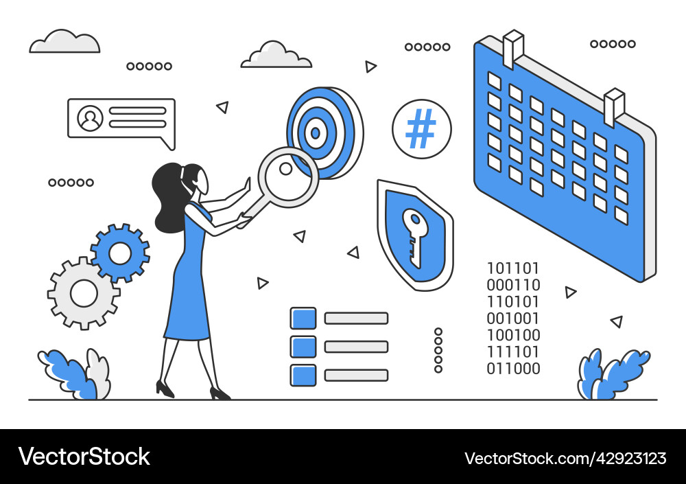 Project planning overview Royalty Free Vector Image