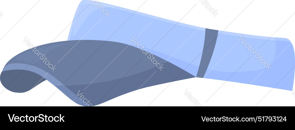 Blue sun visor protecting from sunlight Royalty Free Vector