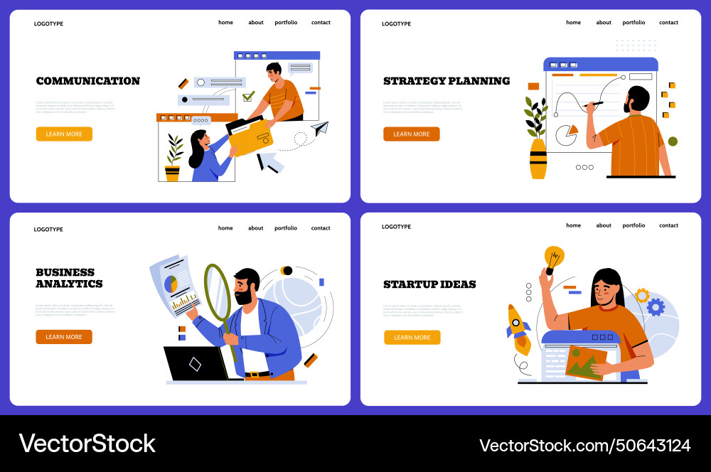 Business concept strategy planning communication Vector Image