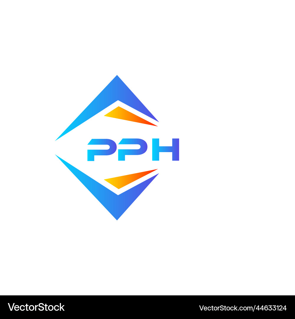 Pph abstract technology logo design on white Vector Image