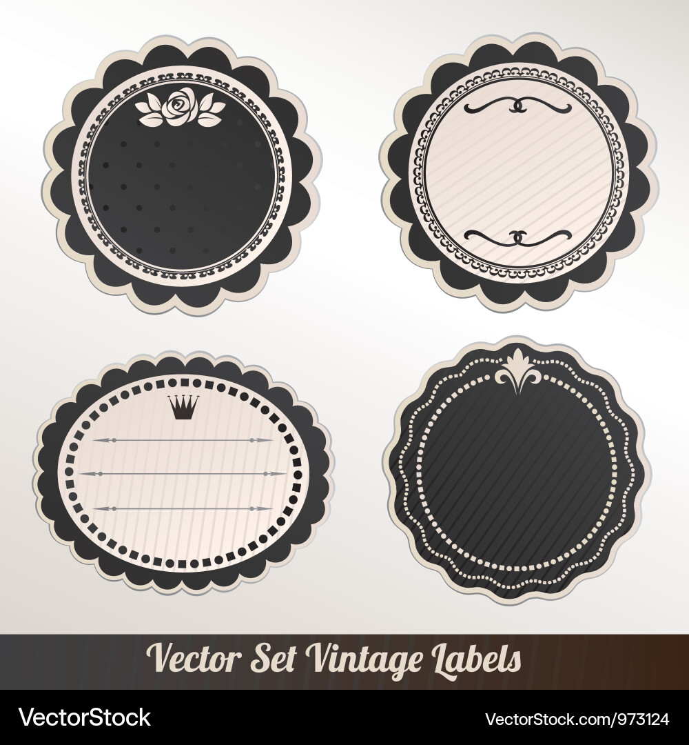 Vintage Ornamental Frame Set Royalty Free Vector Image
