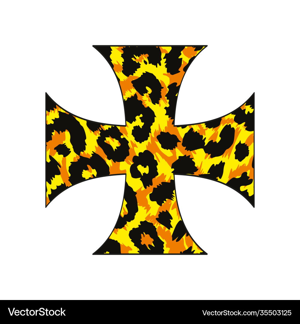 Cheetah Print Cross Background