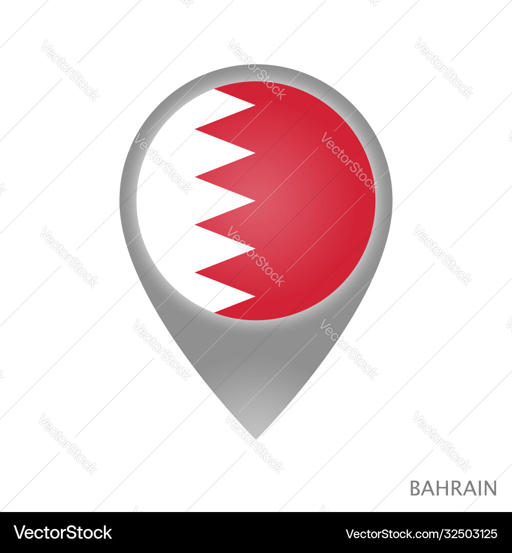 Bahrain point Royalty Free Vector Image - VectorStock