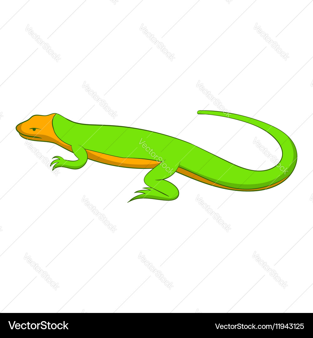 Little lizard icon cartoon style Royalty Free Vector Image