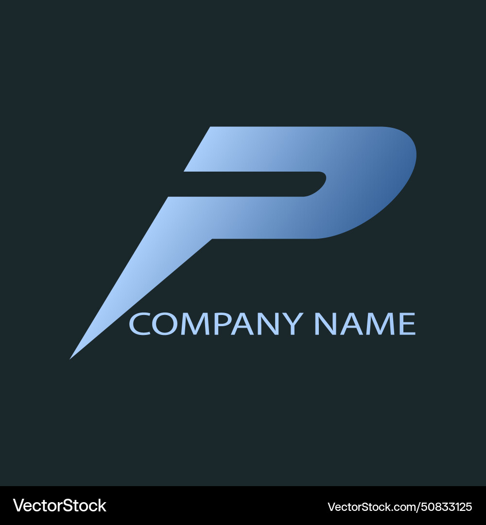 P latter logo 2 Royalty Free Vector Image - VectorStock
