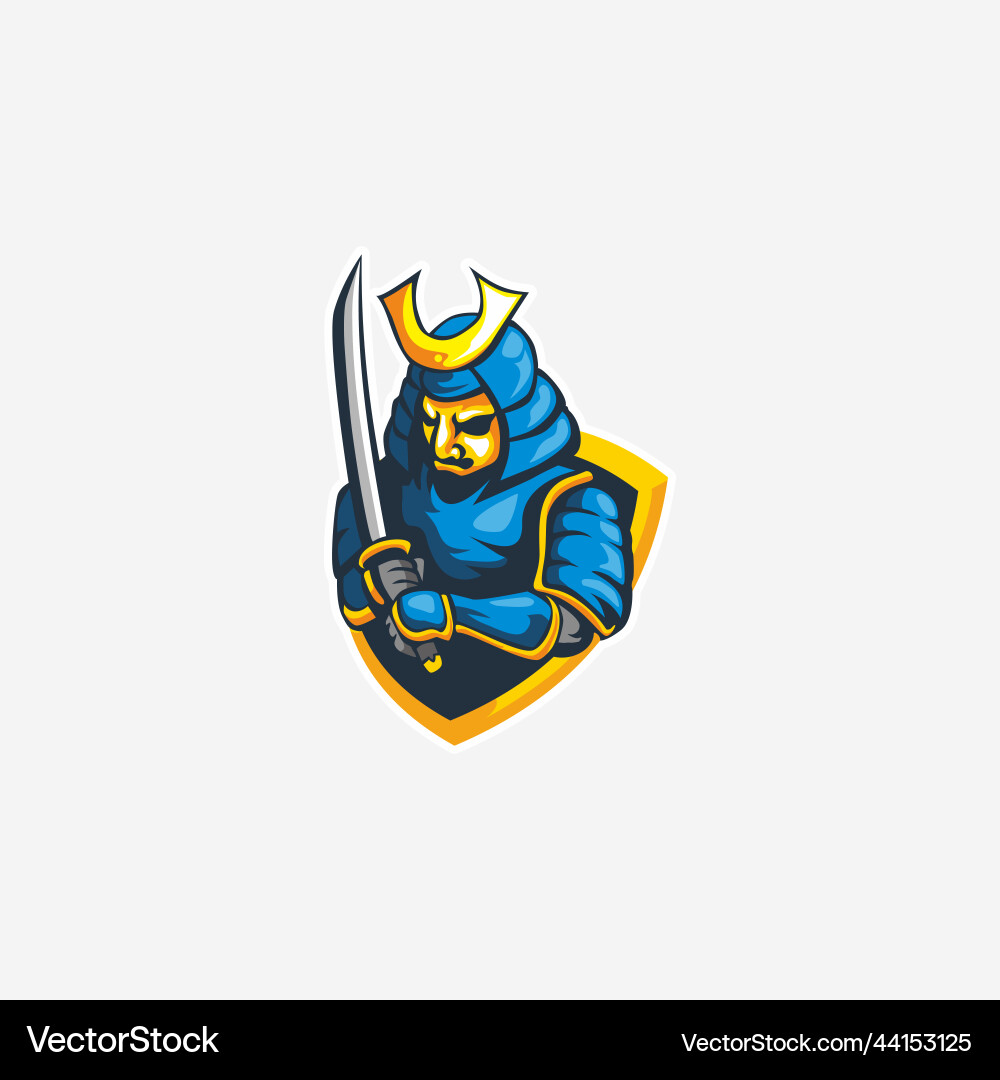 Samurai warior Royalty Free Vector Image - VectorStock