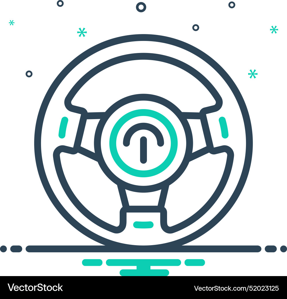 Steering wheel Royalty Free Vector Image - VectorStock