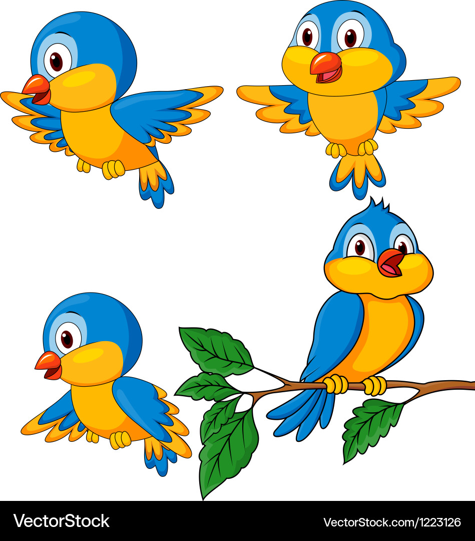 Cute Bird Cartoons Cute Bird Cartoon Stock Illustrations – 293,847