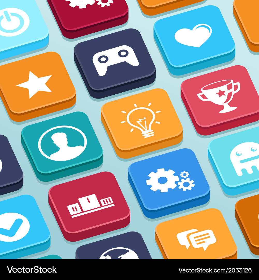 Game app Royalty Free Vector Image - VectorStock