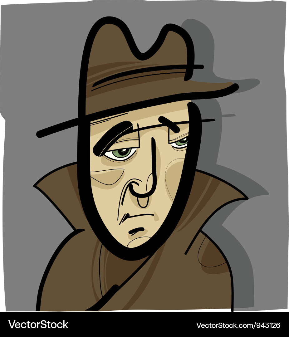 Man in the hat Royalty Free Vector Image - VectorStock