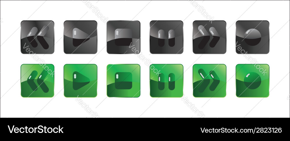 Media player button Royalty Free Vector Image - VectorStock