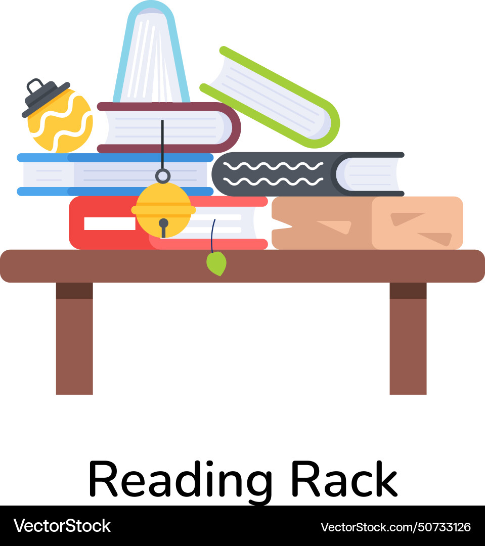 Reading rack Royalty Free Vector Image - VectorStock