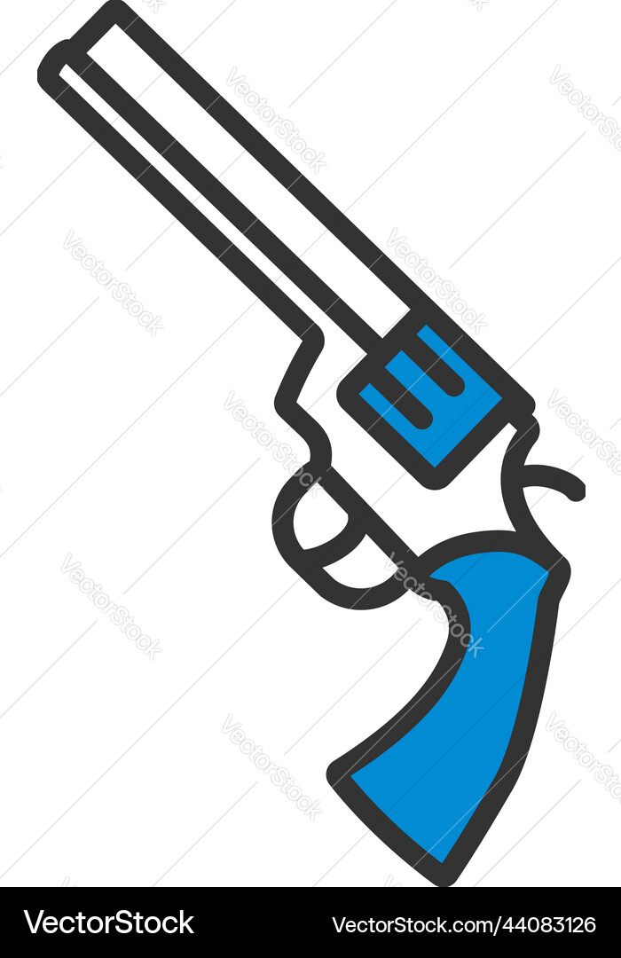 Revolver gun icon Royalty Free Vector Image - VectorStock