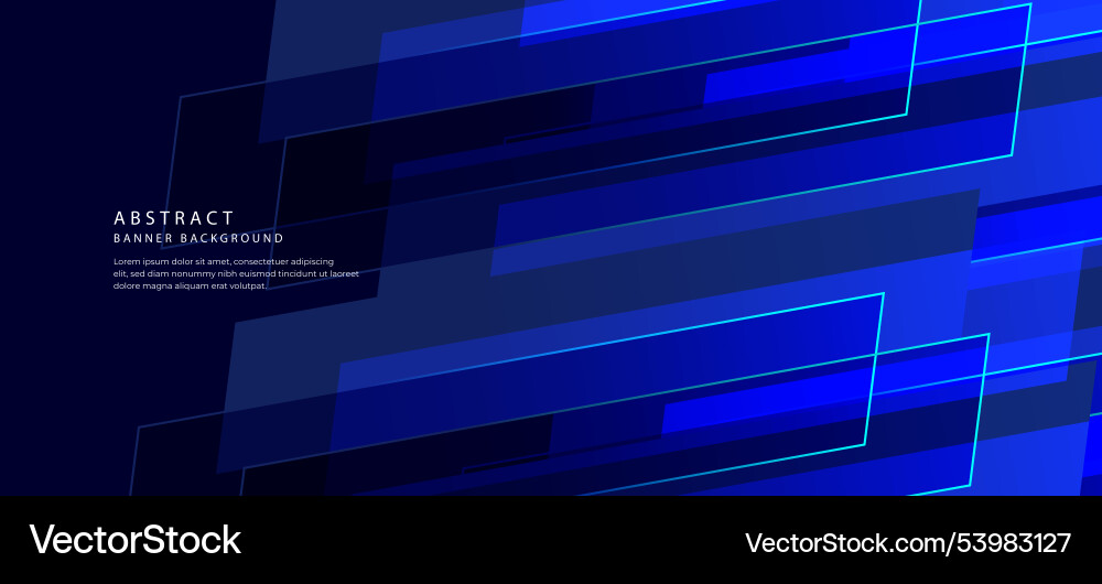 Abstract dark blue gradient overlay background Vector Image