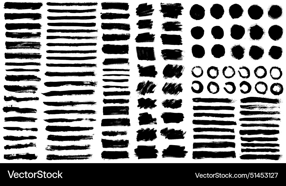 Brush strokes painted round circle enso Royalty Free Vector